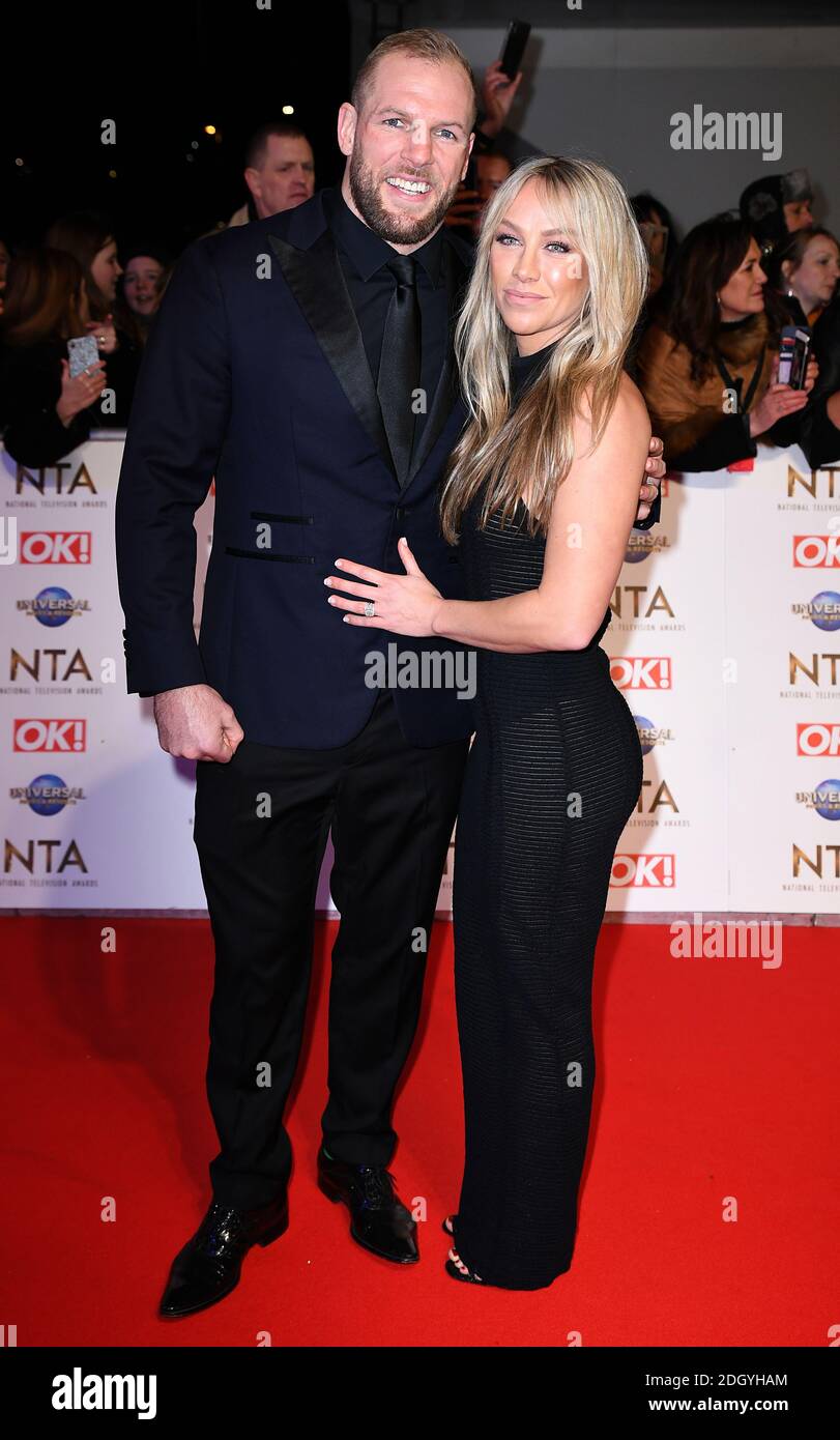James Haskell and Chloe Madeley attending the National Television ...