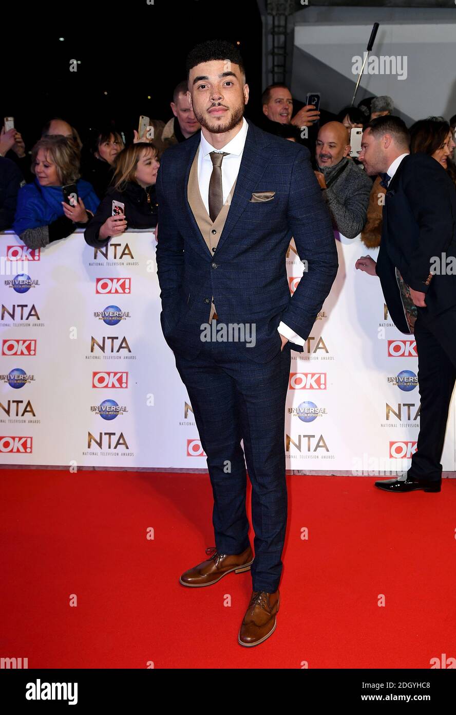 Jurell Carter attending the National Television Awards 2020 held at the ...