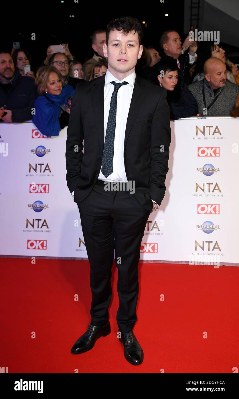 Sean Delaney attending the National Television Awards 2020 held at the ...