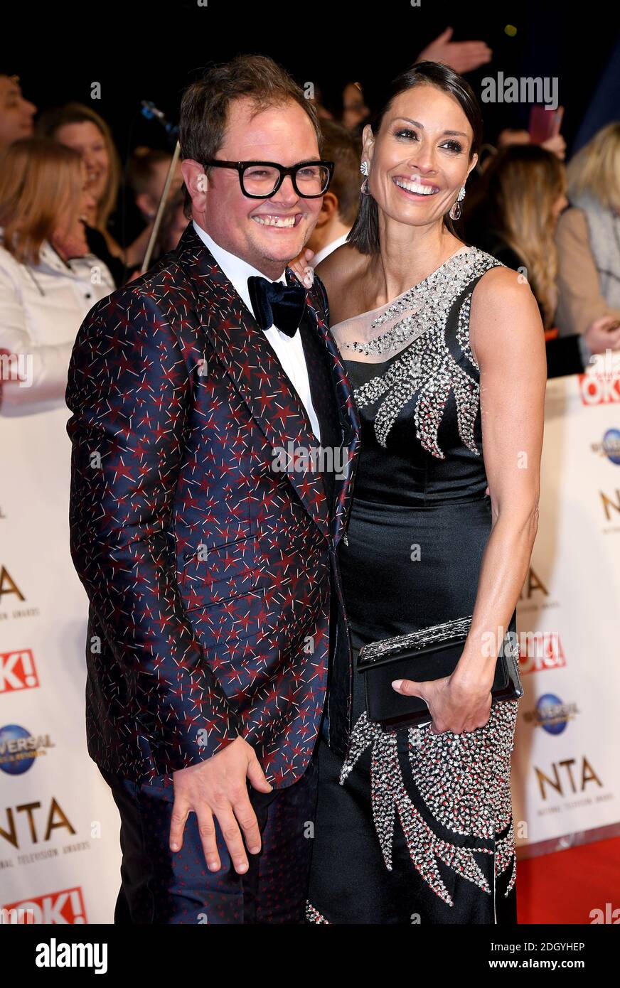 Alan Carr and Melanie Sykes attending the National Television Awards ...