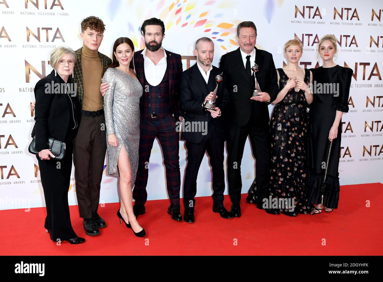 (left to right) Guest, Harry Kirton, Anna Friel, Emmett J. Scanlan, Anthony Byrne, Steven Knight ...