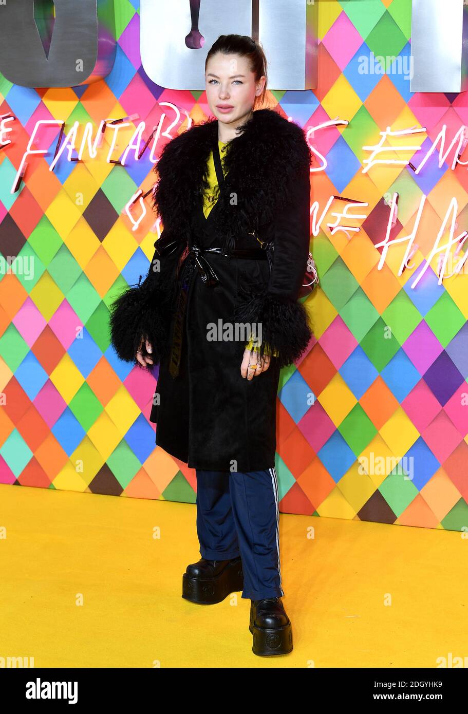 Jess Woodley attending the Birds of Prey World Premiere held at The ...