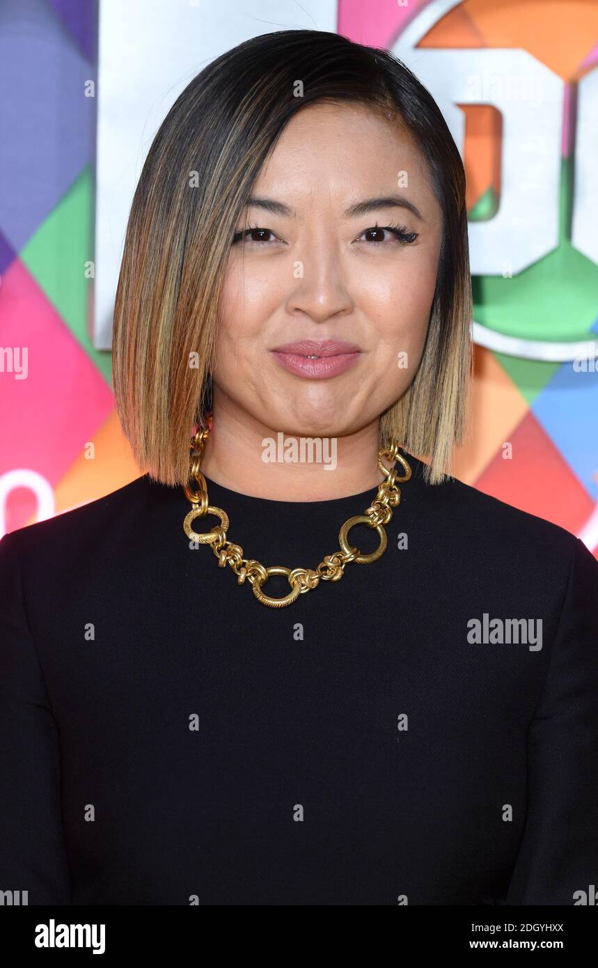 Cathy Yan attending the Birds of Prey World Premiere held at The Odeon ...