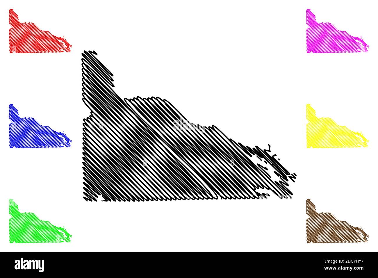 Map of rogers vector vectors hi-res stock photography and images - Alamy