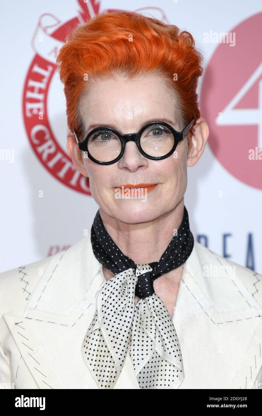 Sandy Powell arriving at the Critics Circle Film Awards 2020, The May ...