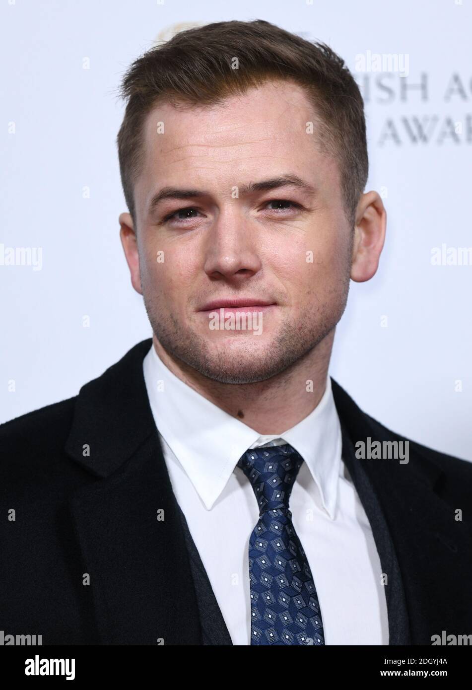 Taron Egerton attending The British Academy Film Awards Nominees' Party ...