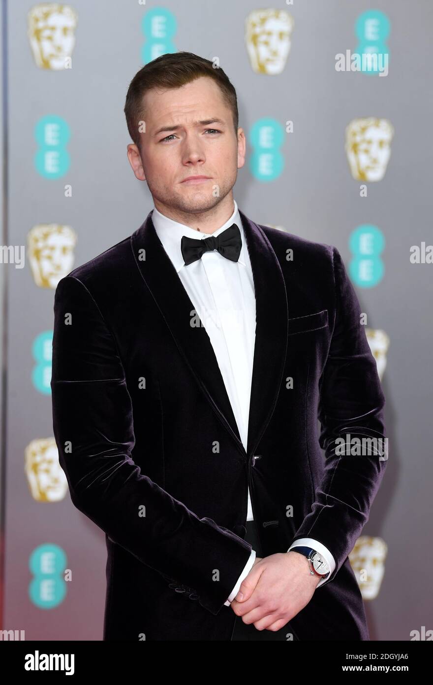 Taron Egerton attending the 73rd British Academy Film Awards held at ...