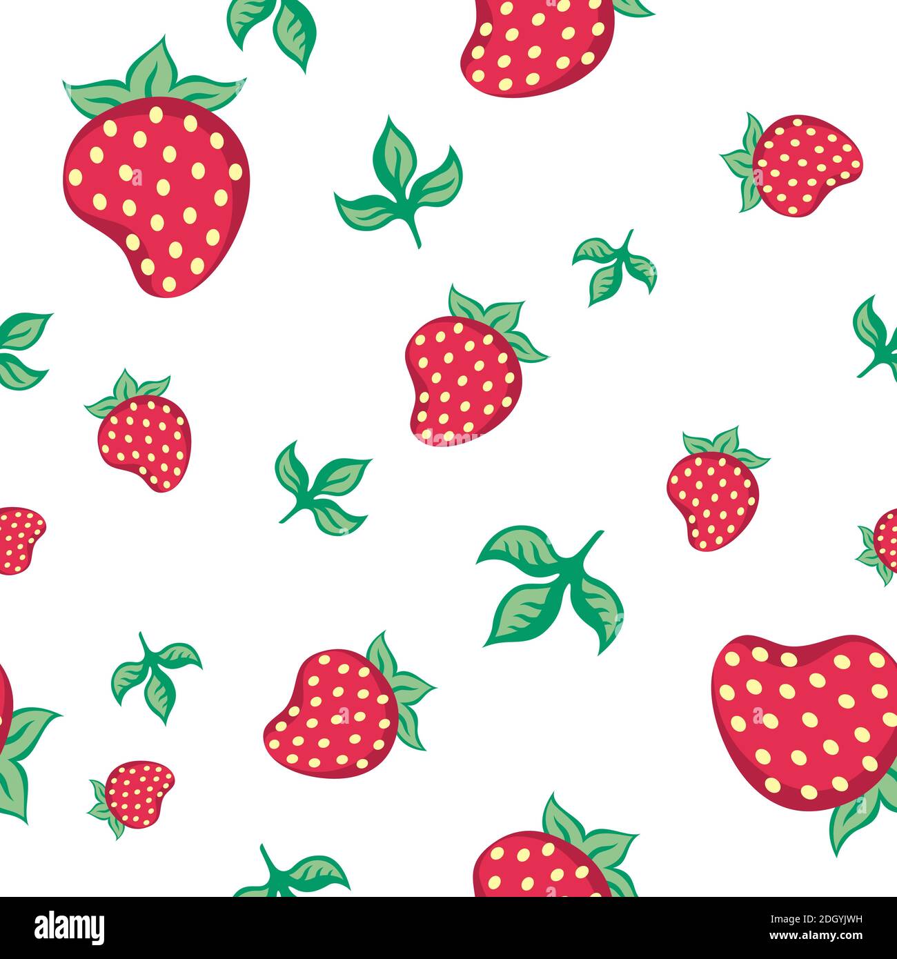 Cartoon strawberry pattern Cut Out Stock Images & Pictures - Alamy