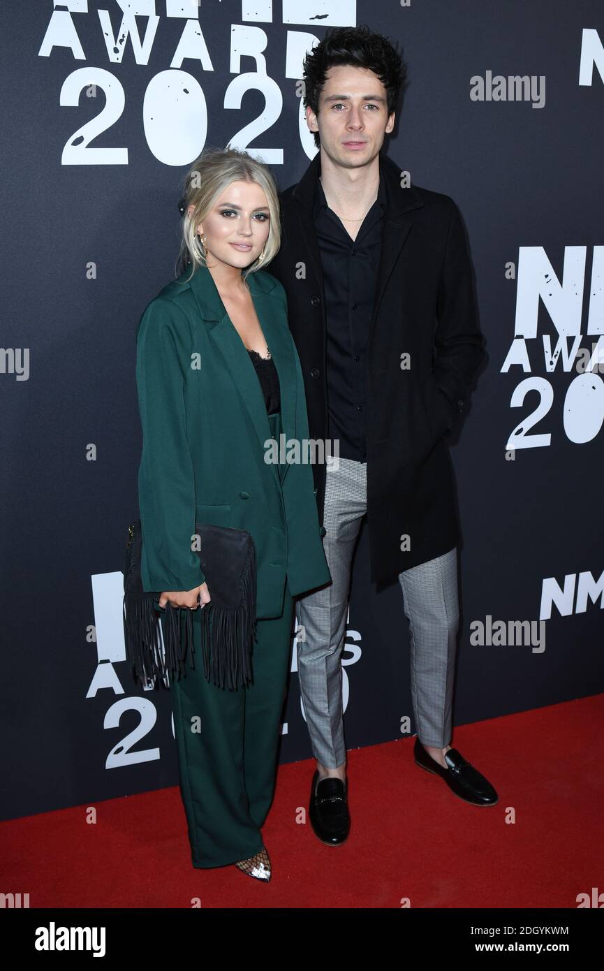 Lucy Fallon and Tom Leech attending the NME Awards 2020 held at The O2 ...