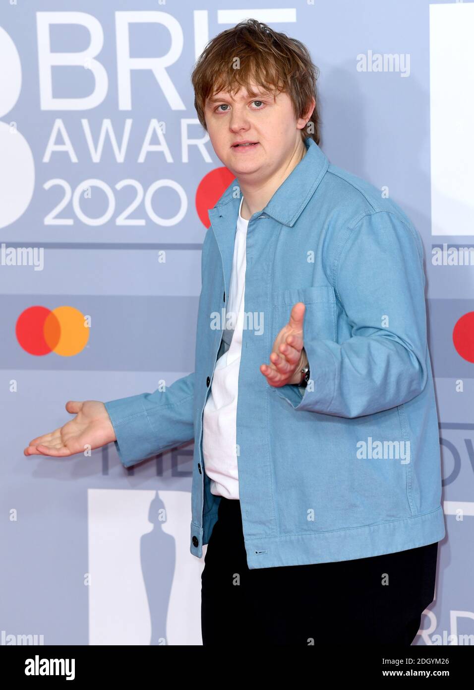 Lewis Capaldi arriving for the Brit Awards 2020 at the O2 Arena, London ...