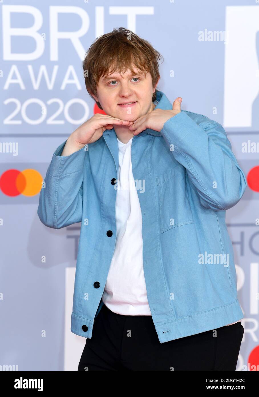 Lewis Capaldi arriving for the Brit Awards 2020 at the O2 Arena, London ...