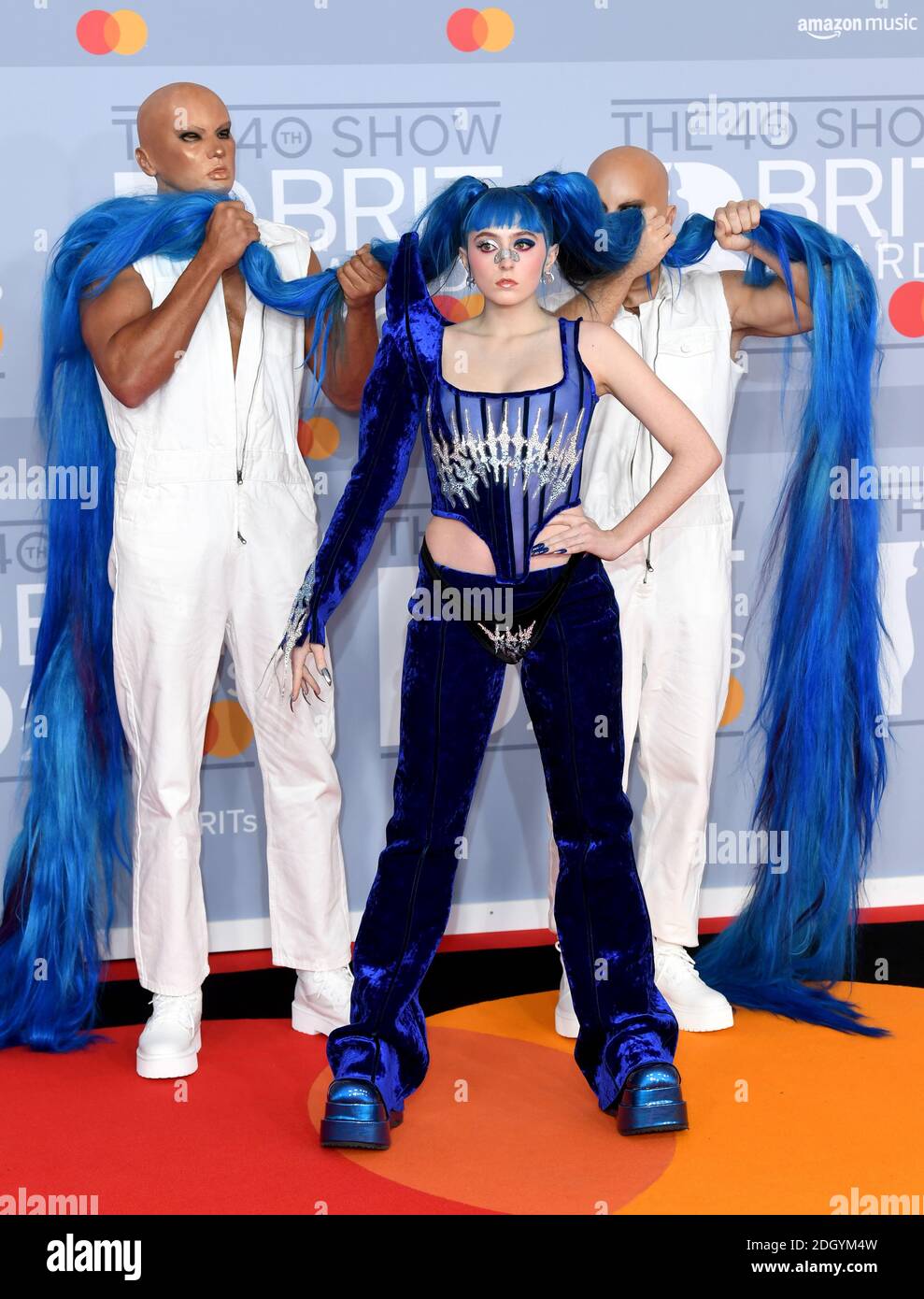 Ashnikko arriving for the Brit Awards 2020 at the O2 Arena, London ...