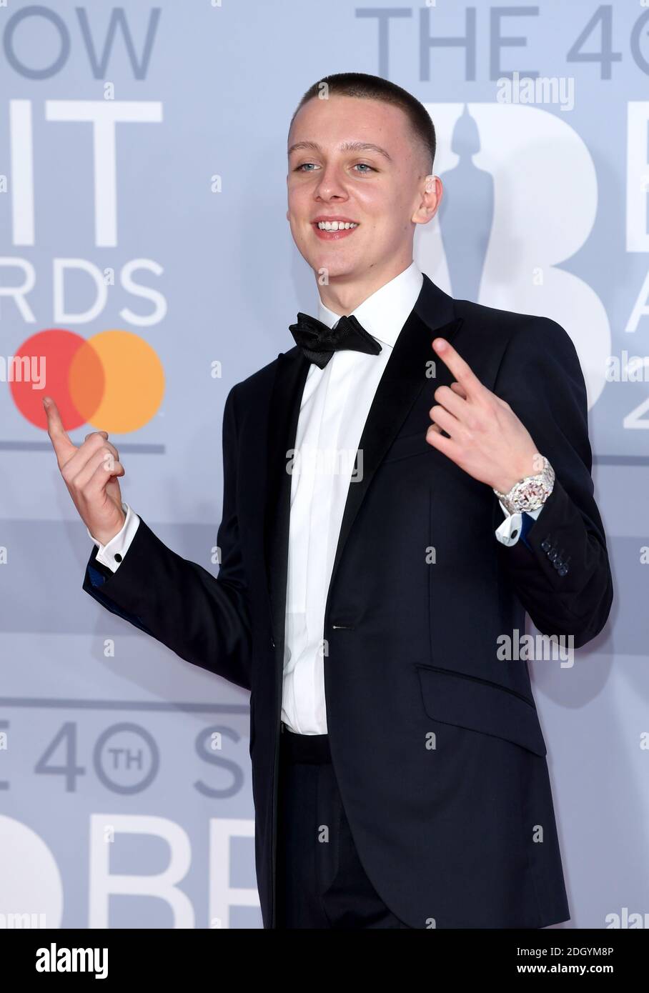 Aitch arriving for the Brit Awards 2020 at the O2 Arena, London. Photo ...
