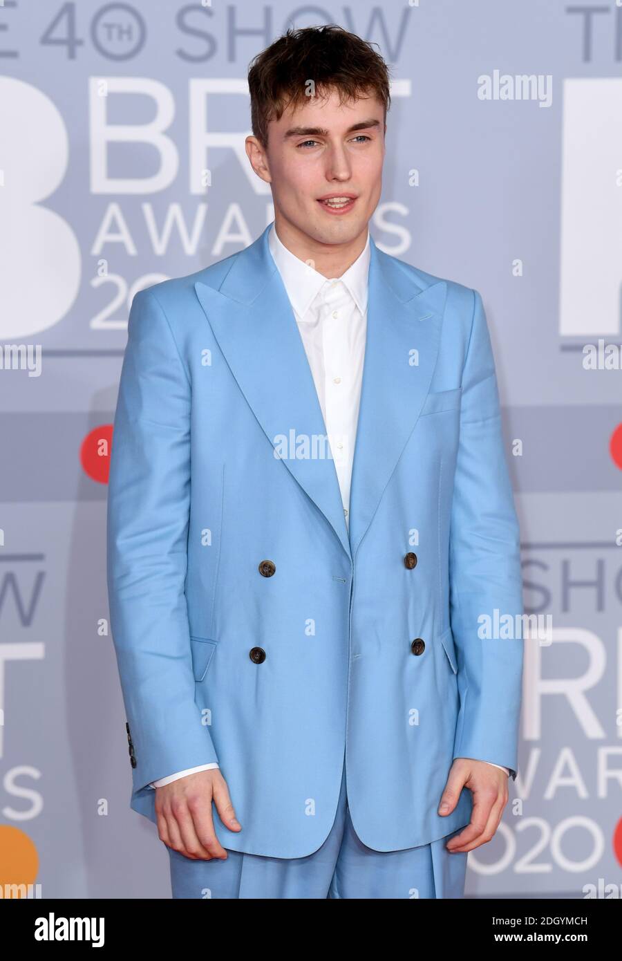 Sam Fender arriving for the Brit Awards 2020 at the O2 Arena, London ...