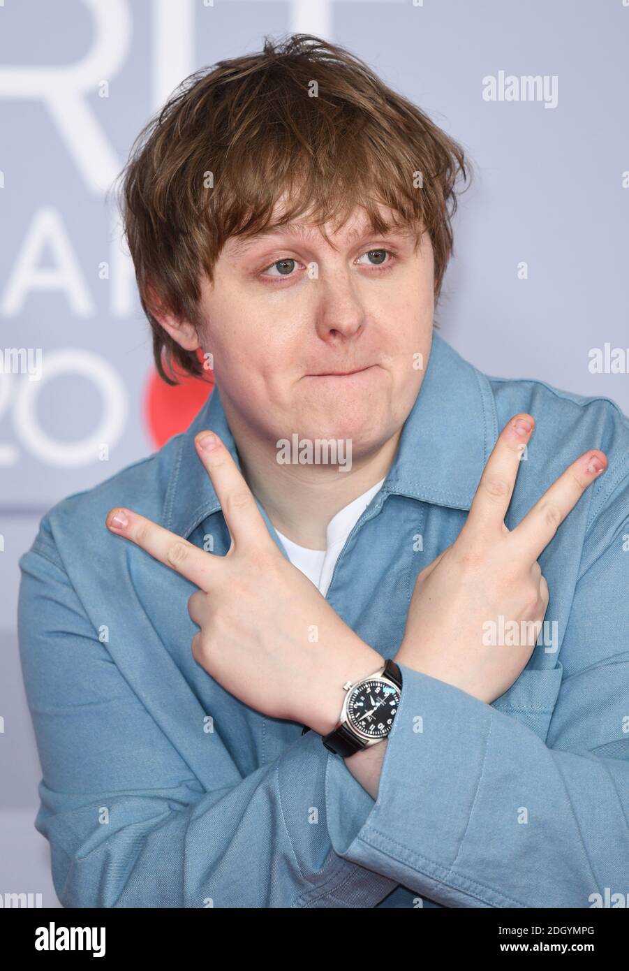 Lewis Capaldi arriving for the Brit Awards 2020 at the O2 Arena, London ...