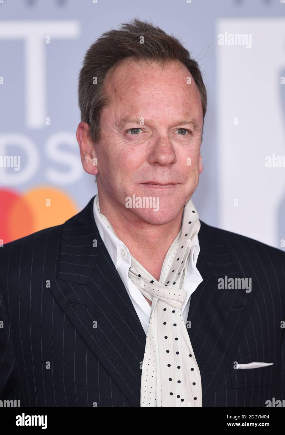 Keifer Sutherland arriving for the Brit Awards 2020 at the O2 Arena ...