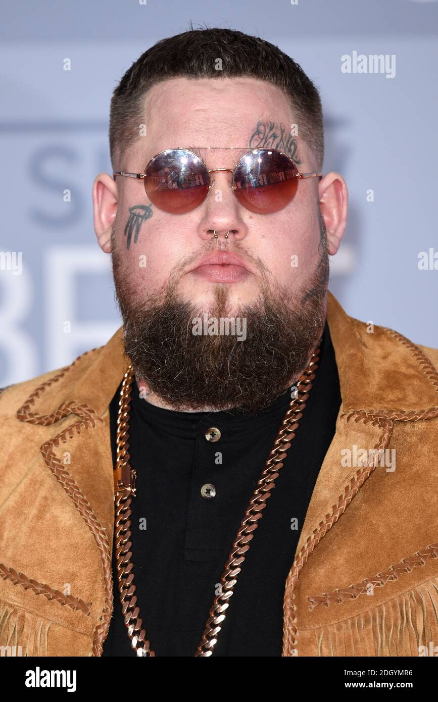 Rag n Bone Man arriving for the Brit Awards 2020 at the O2 Arena ...