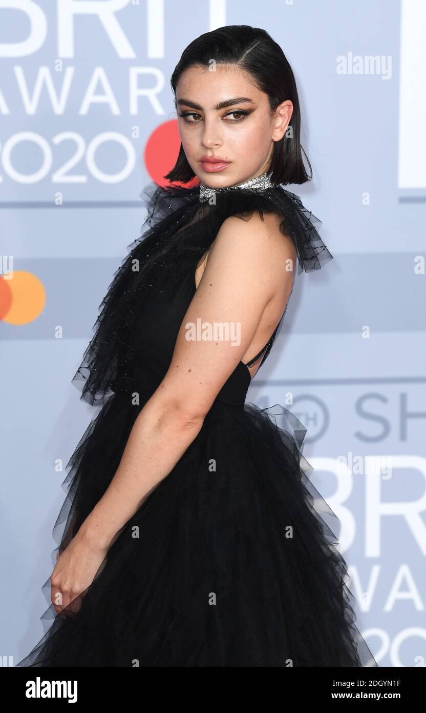 Charli XCX arriving for the Brit Awards 2020 at the O2 Arena, London ...