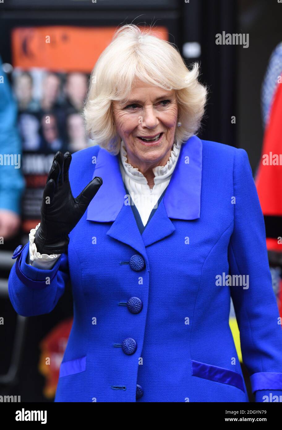 The Duchess of Cornwall after visiting the Kiln Theatre, Kilburn ...