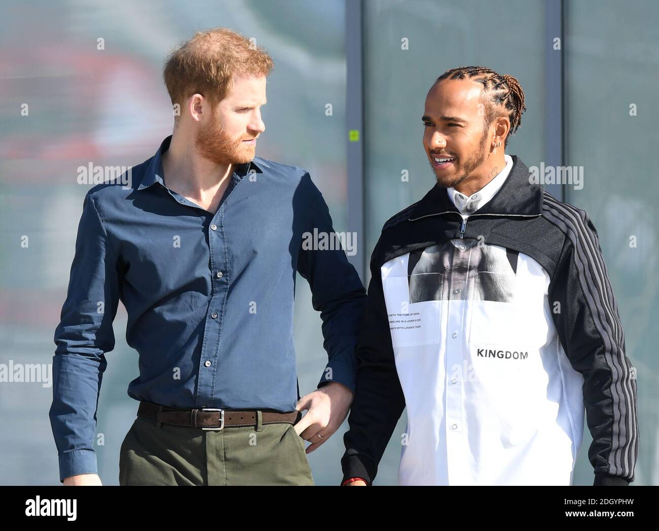 The Duke of Sussex and Lewis Hamilton attending the opening of The ...