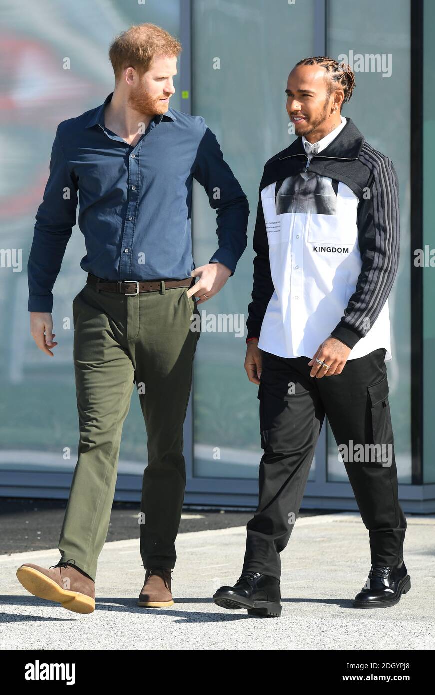 The Duke of Sussex and Lewis Hamilton attending the opening of The ...