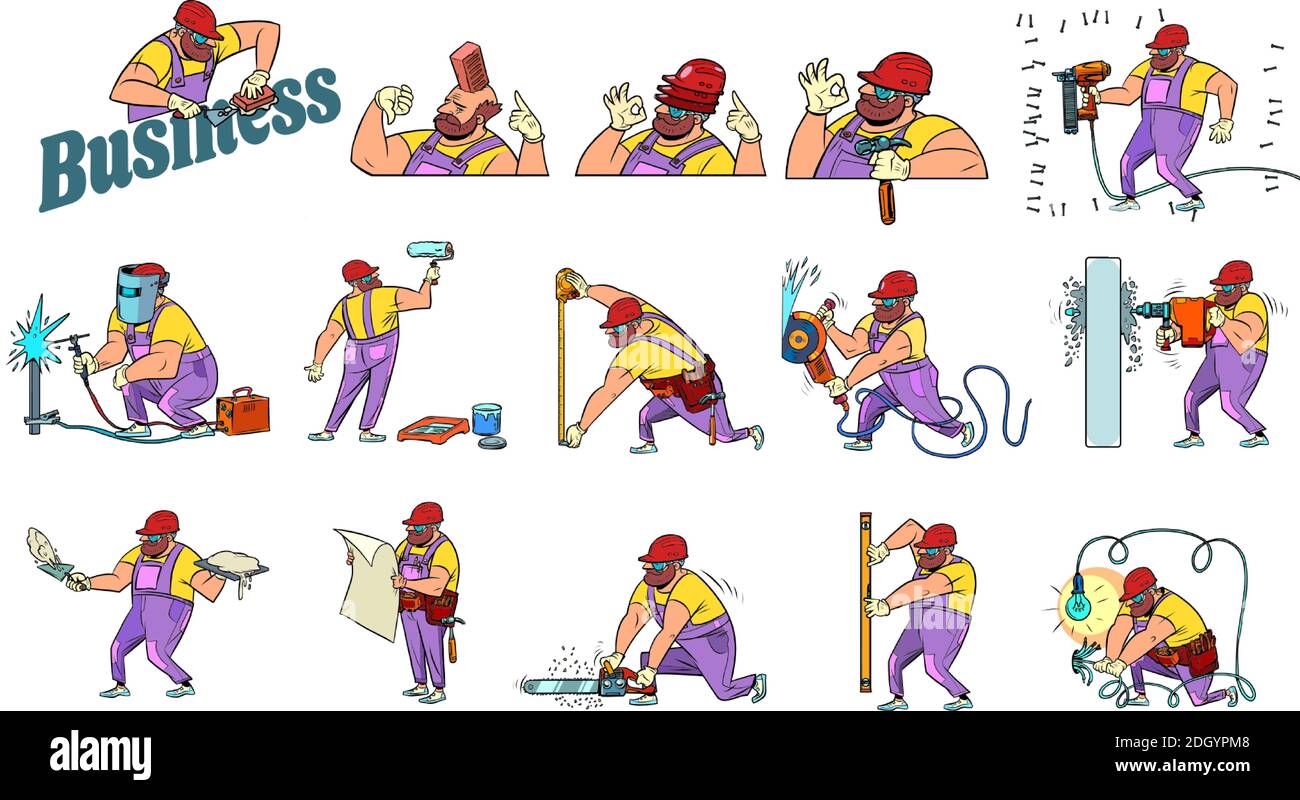 Maintenance construction Cut Out Stock Images & Pictures - Alamy