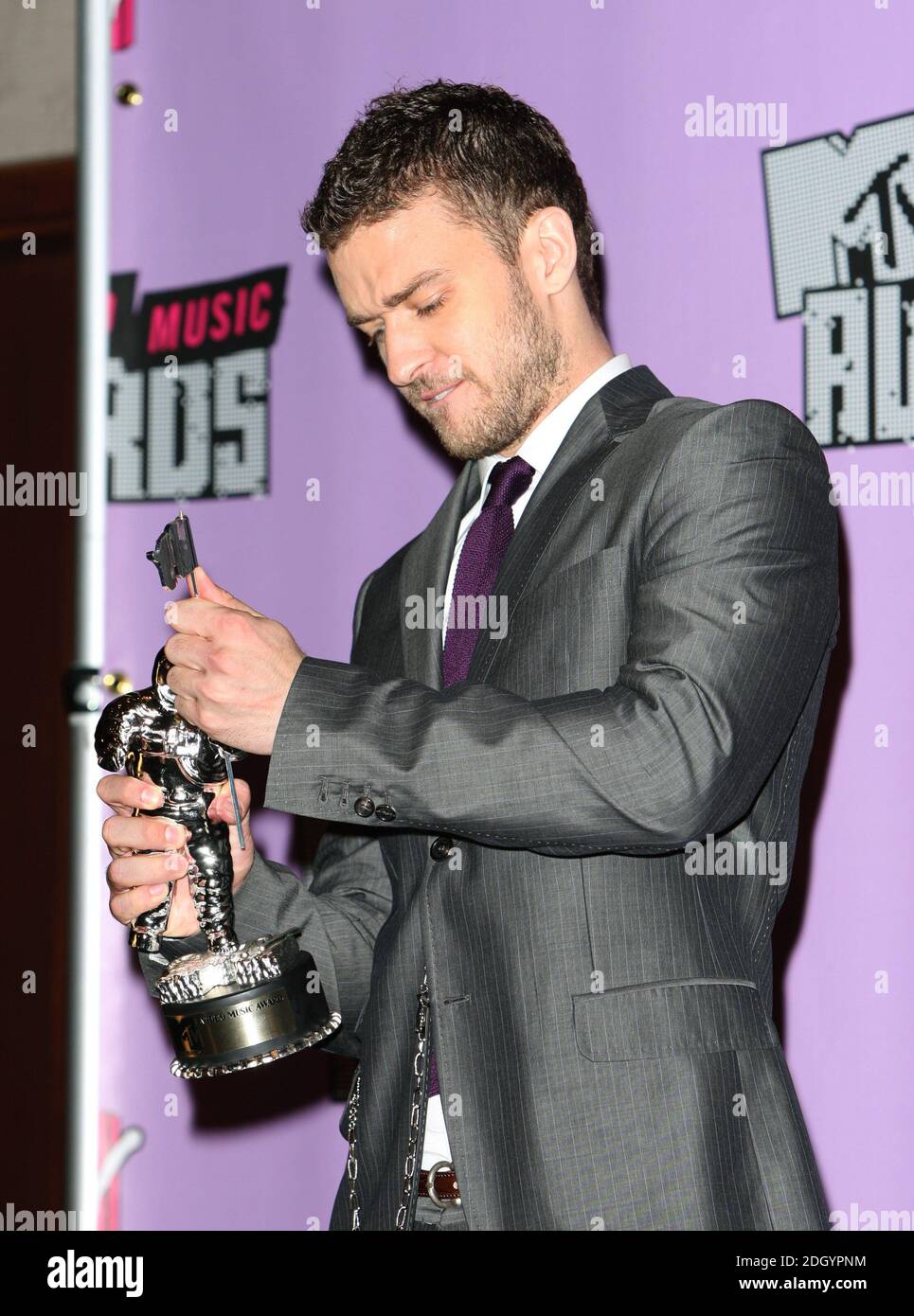 Justin Timberlake attending the MTV Video Music Awards 2007, in Las ...