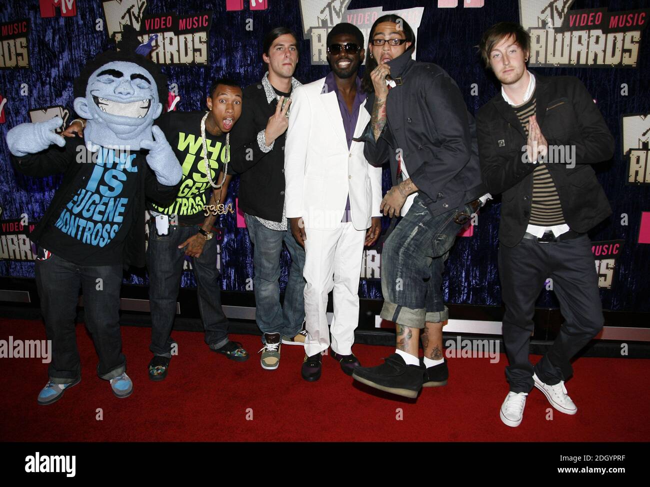 Gym Class Heroes attending the MTV Video Music Awards 2007, in Las ...
