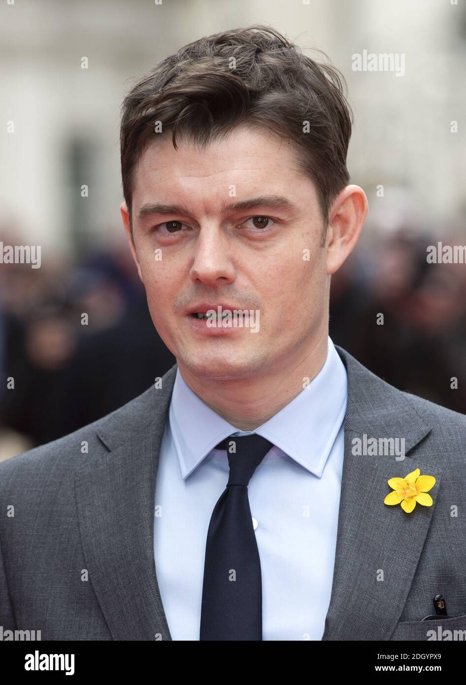 Sam Riley attending the UK Premiere of RADIOACTIVE at Curzon Mayfair ...