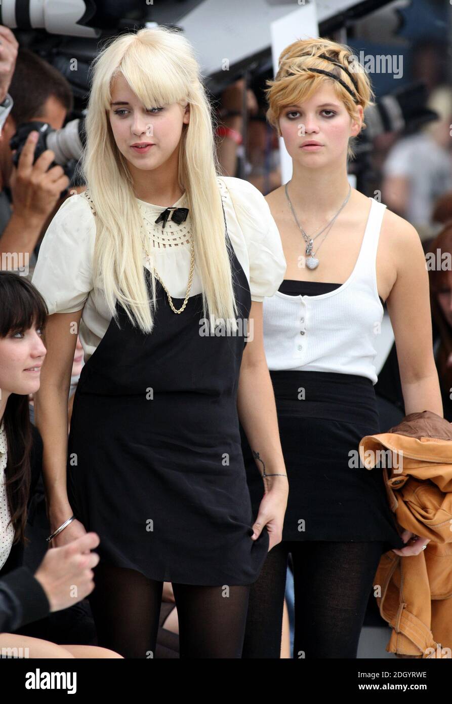 Peaches and Pixie Geldof at the Topshop Catwalk Show, during London ...