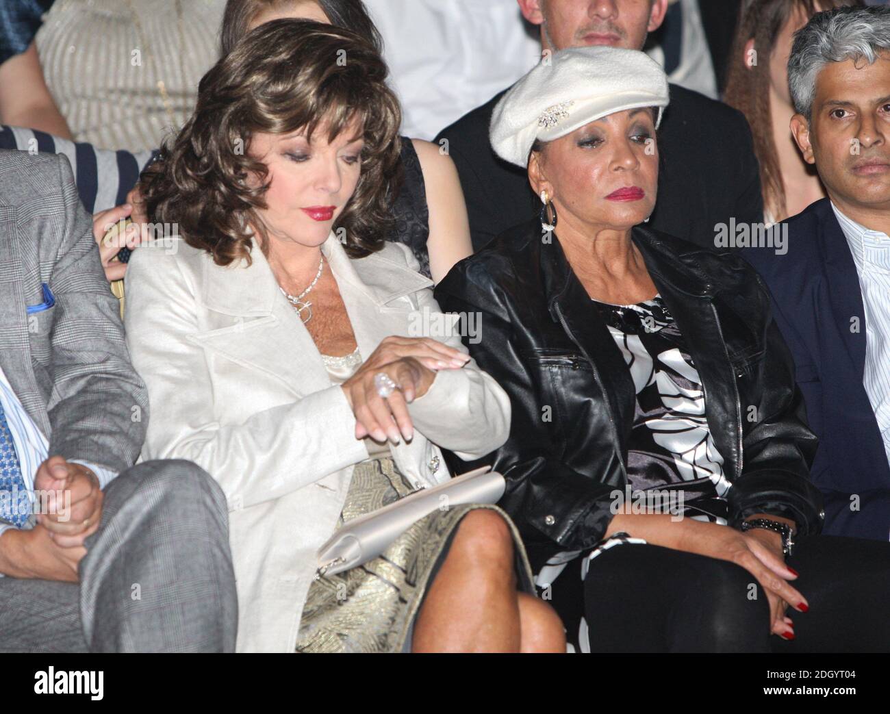 Joan Collins and Shirley Bassey at the Julien MacDonald Catwalk Show ...