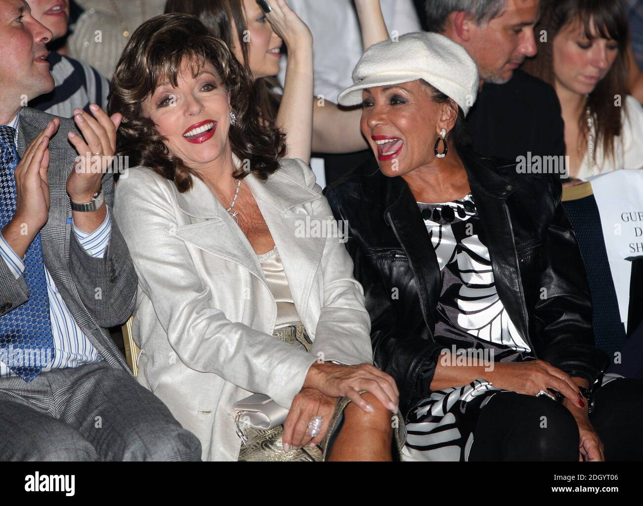 Joan Collins and Shirley Bassey at the Julien MacDonald Catwalk Show ...