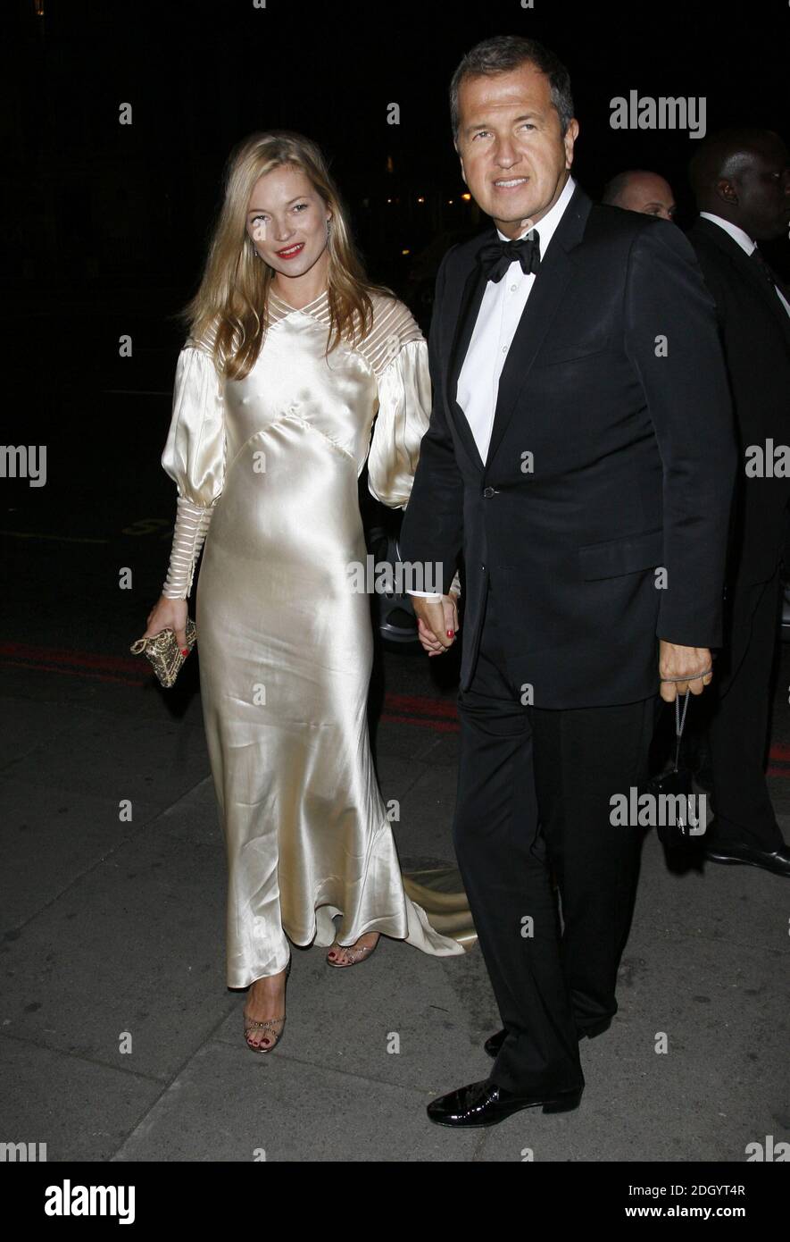 Kate Moss and Mario Testino arriving or the Golden Age of Couture Gala ...