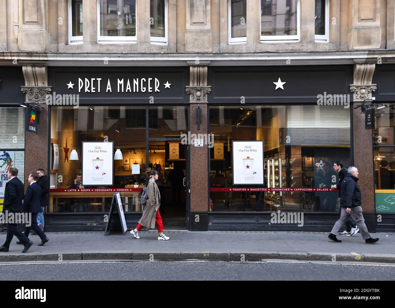 Pret a Manger, City of London. Photo credit should read: Doug Peters ...
