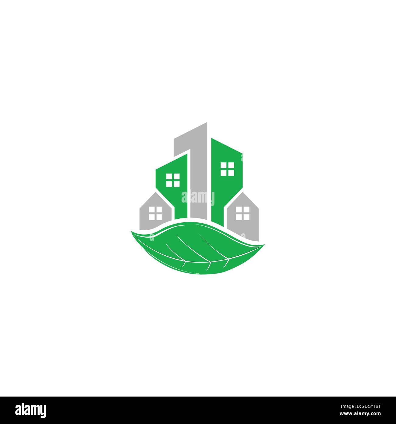 Symbol of green architecture Stock Vector Images - Alamy