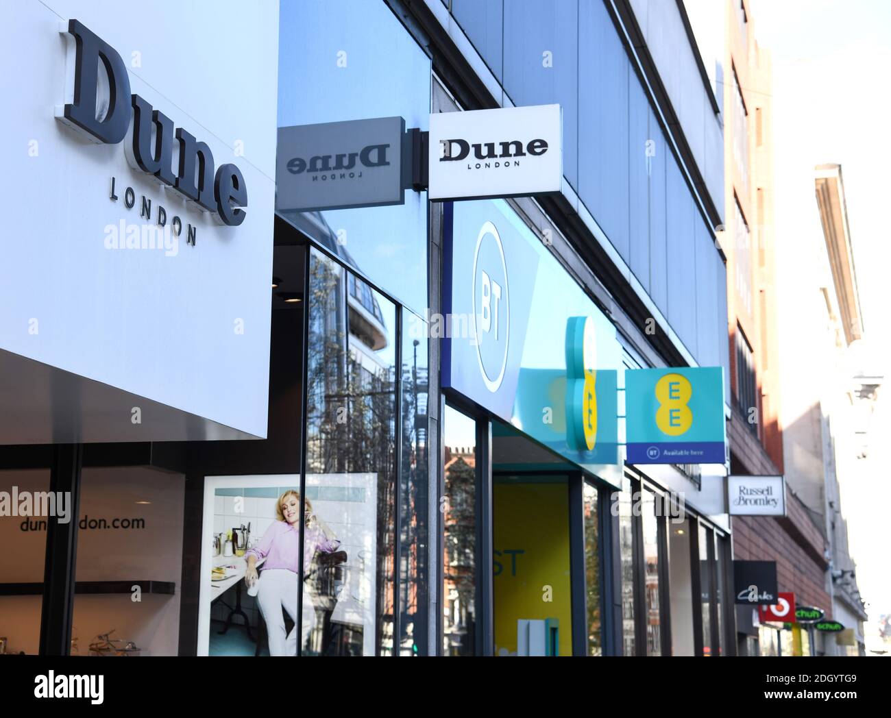 Dune London, Oxford Street, London. Photo credit should read: Doug ...