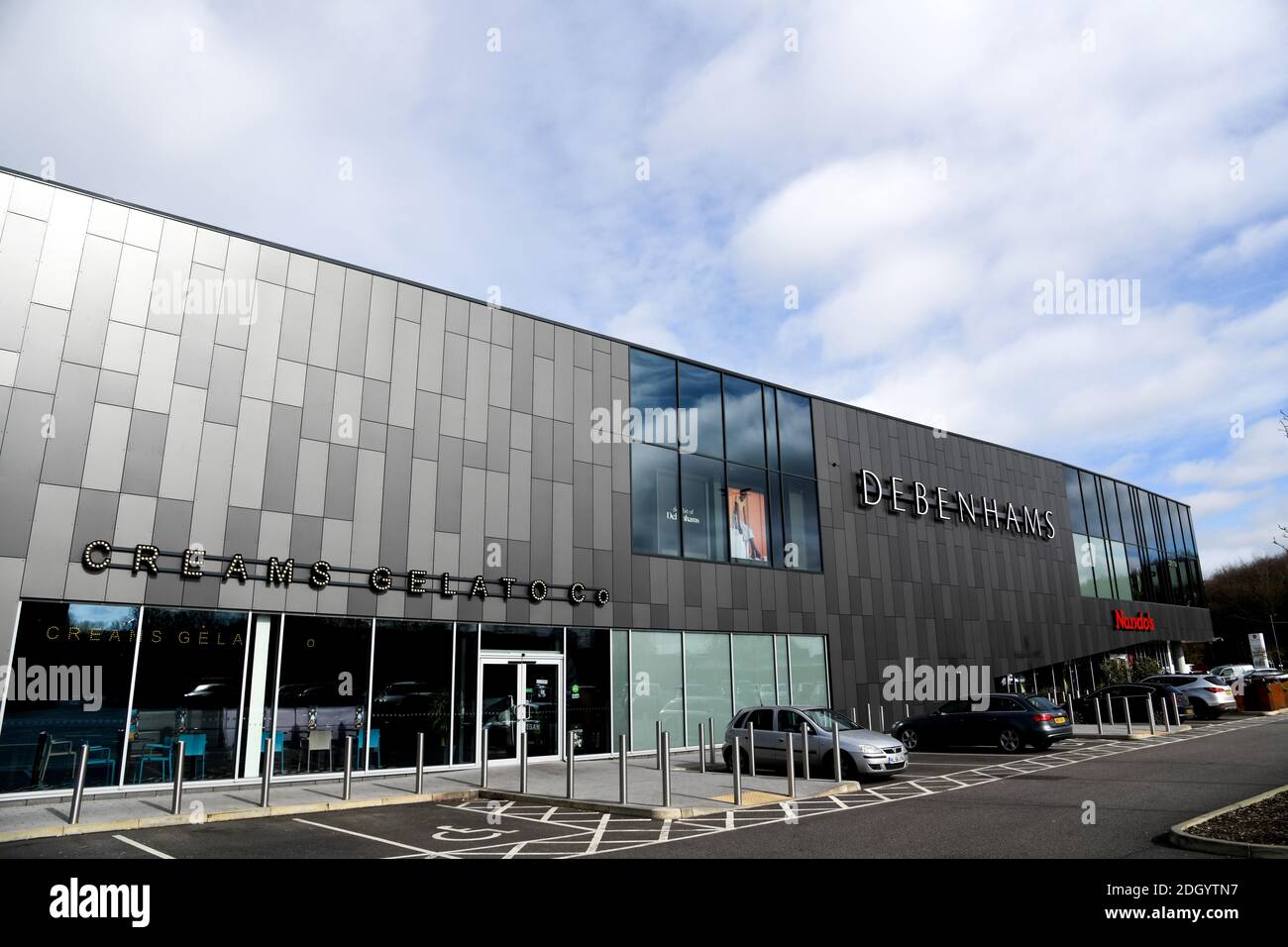 Debenhams, Store shown Roaring Meg retail park, Stevenage ...