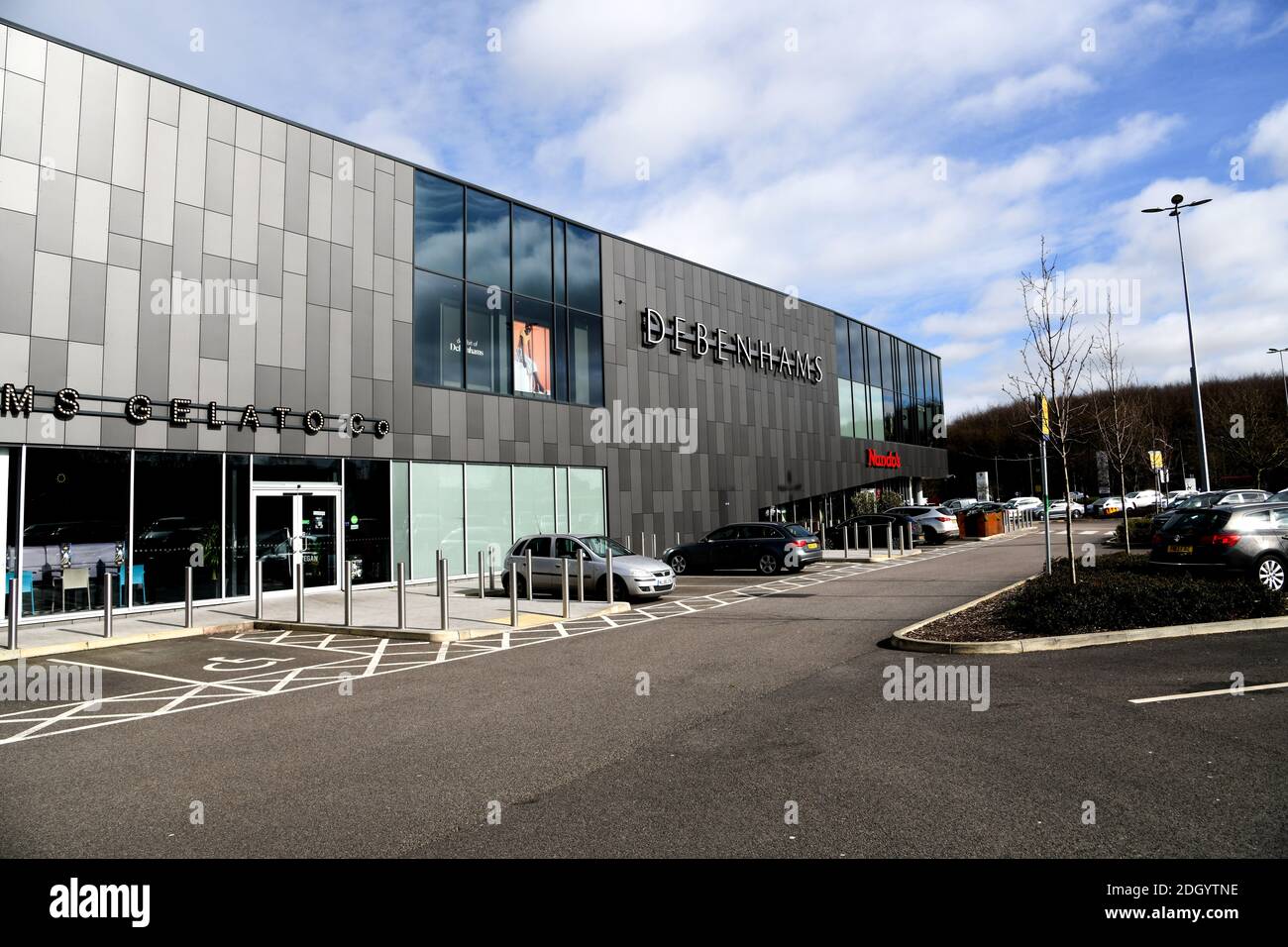 Debenhams, Store shown Roaring Meg retail park, Stevenage ...