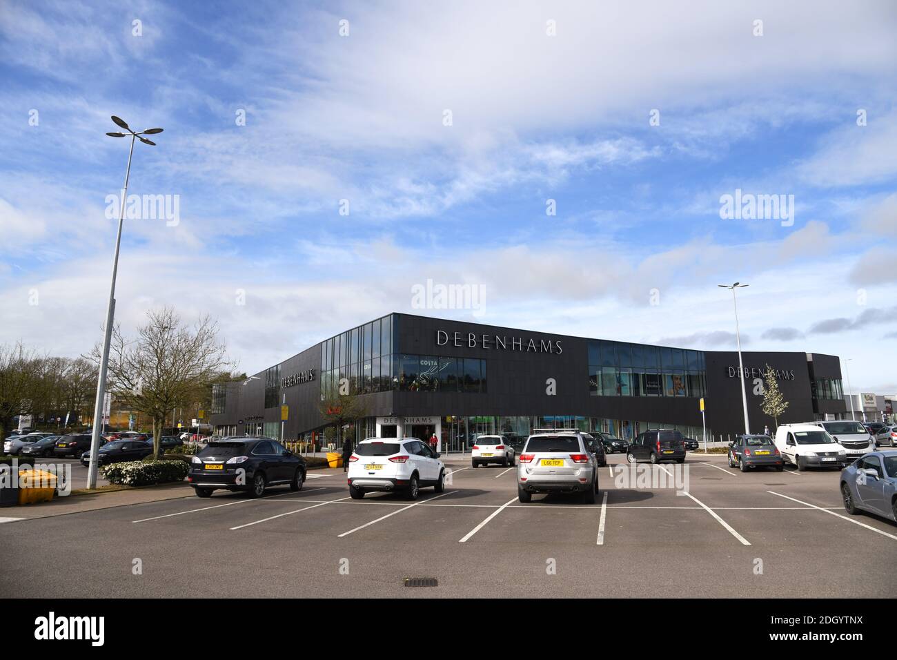 Debenhams, Store shown Roaring Meg retail park, Stevenage ...