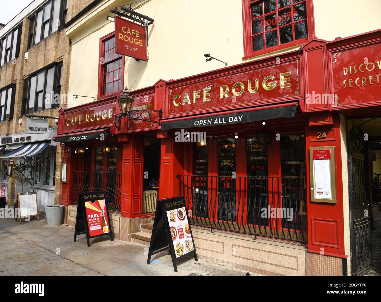 Cafe Rouge restaurant, Cambridge City Centre. Photo credit should read ...