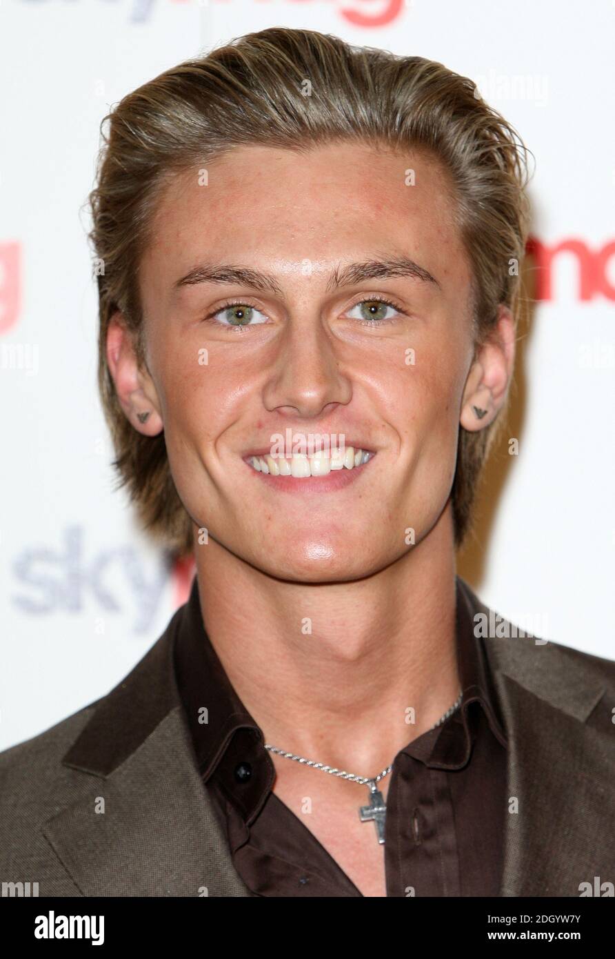 Lewis Bradley arriving at the Sky Mag launch party, Victoria House ...