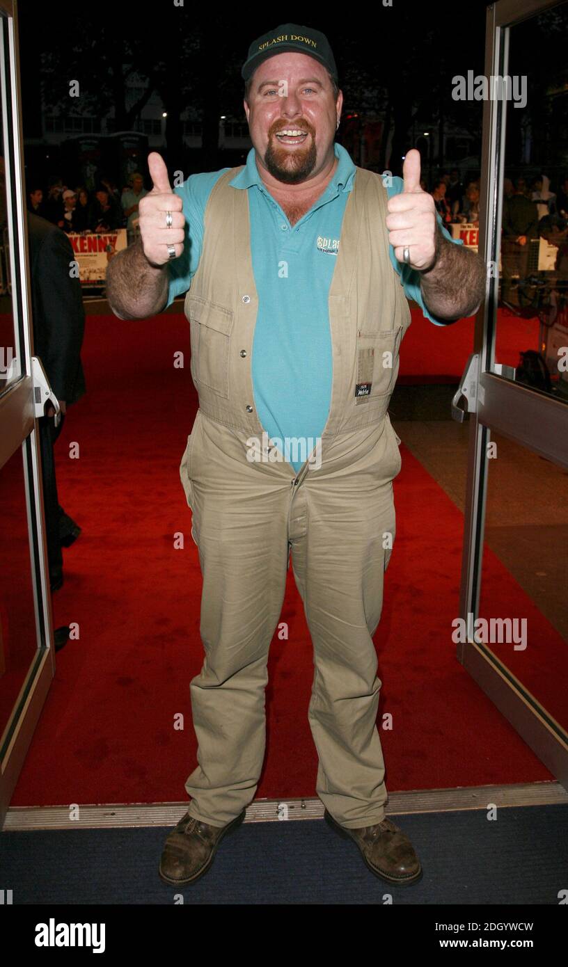 Shane Jacobson arriving at the premiere of Kenny at the Odeon West End ...