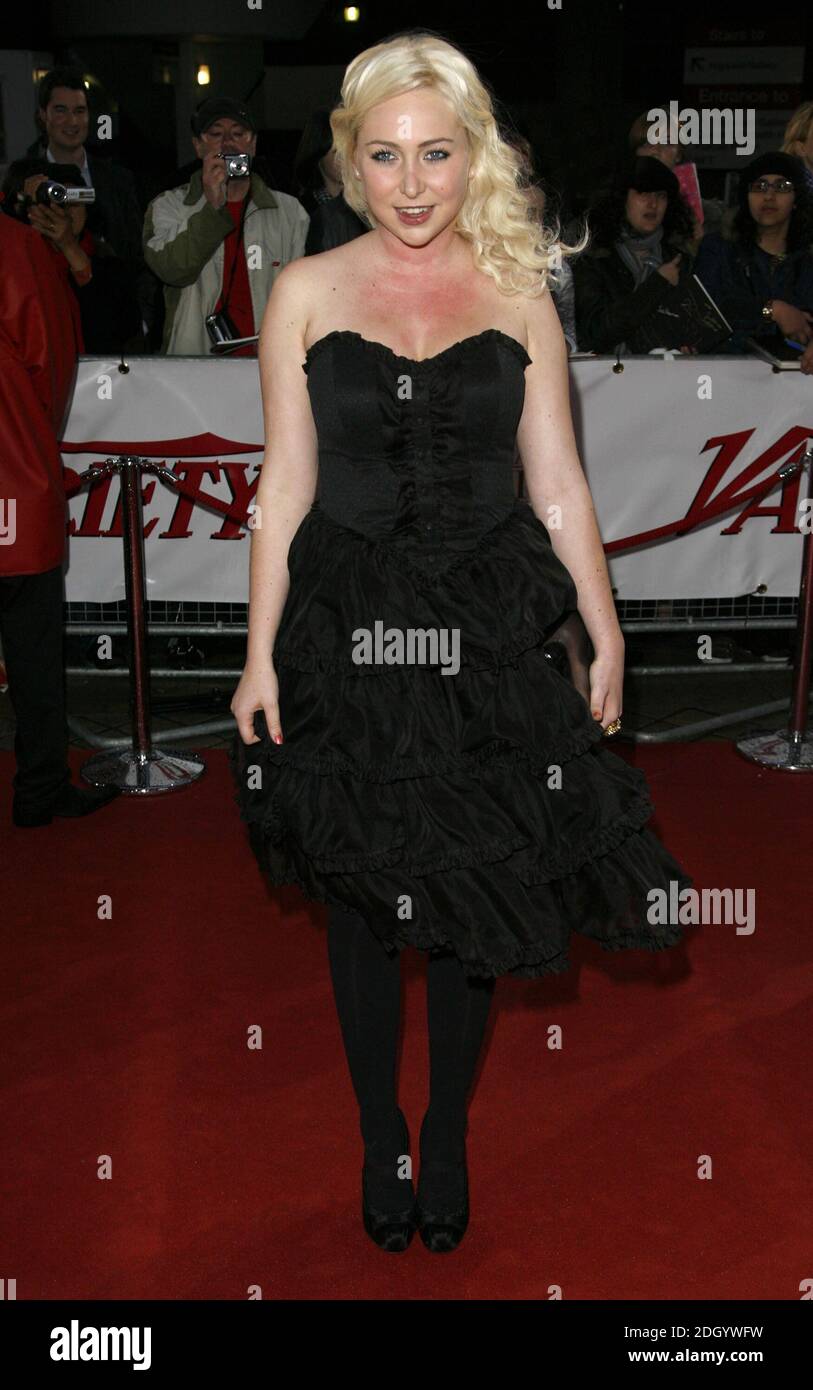 Victoria Hart arrives for The National Movie Awards at the Royal ...