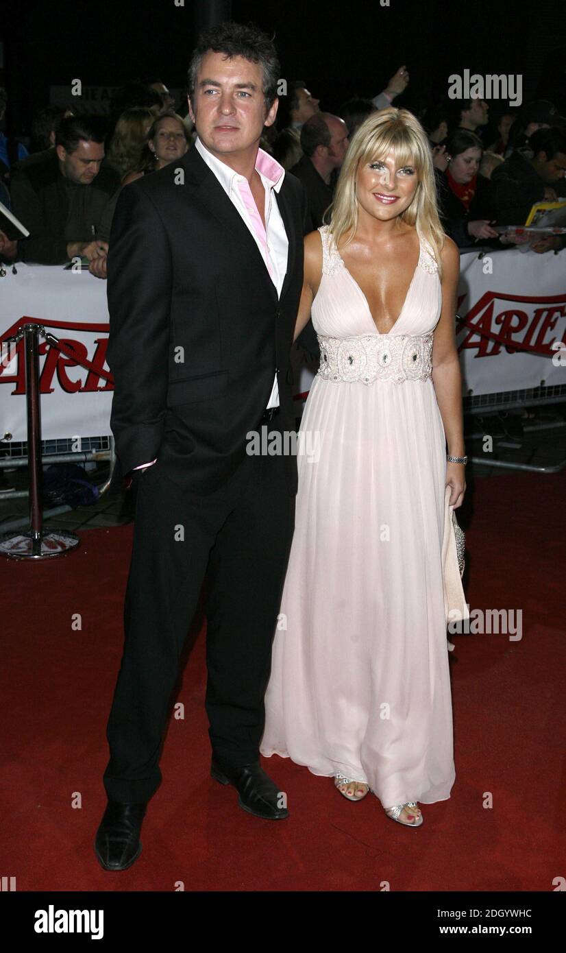 Shane Richie and Christie Goddard arrive for The National Movie Awards ...
