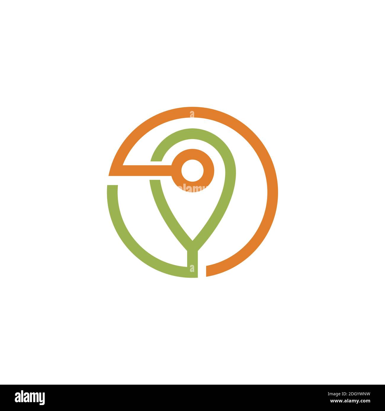 Map location logo design illustration Stock Vector Image & Art - Alamy