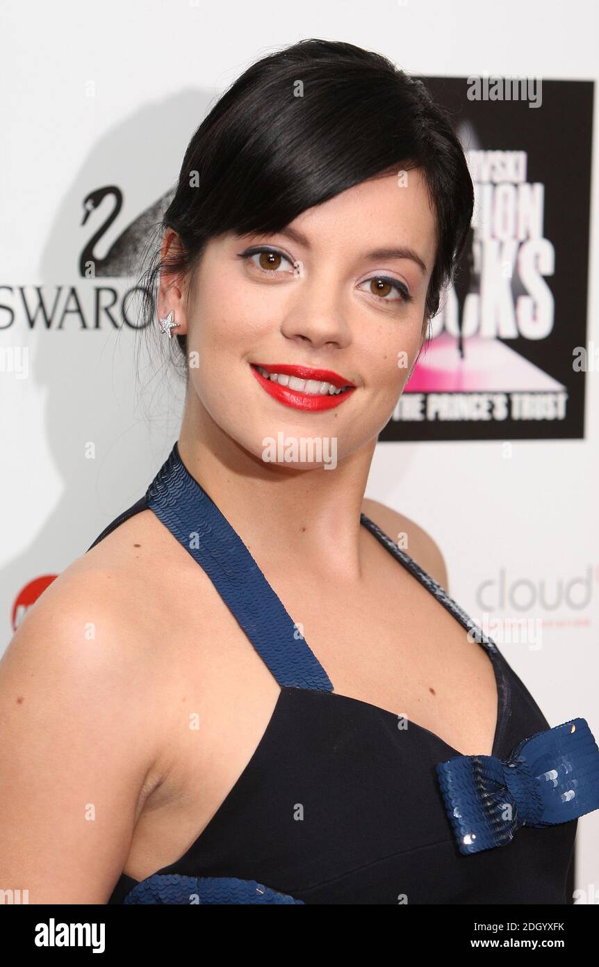 Lily Allen backstage at Swarovski Fashion Rocks for the Princes Trust ...