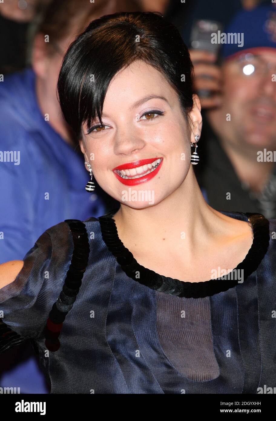 Lily Allen arriving at Swarovski Fashion Rocks for the Princes Trust ...