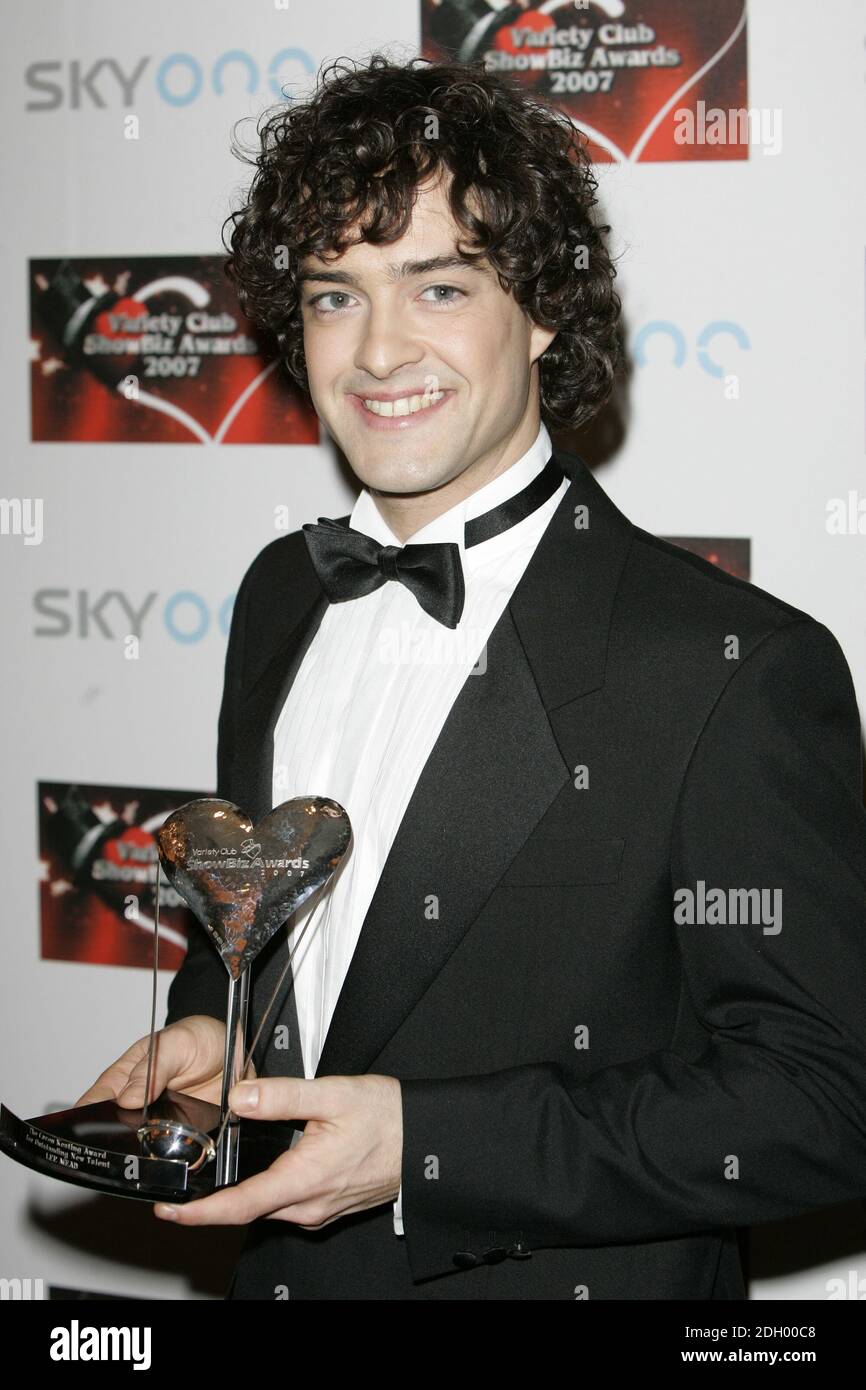 Lee Mead in the Press Room at the Variety Club Showbiz Awards 2007, The ...