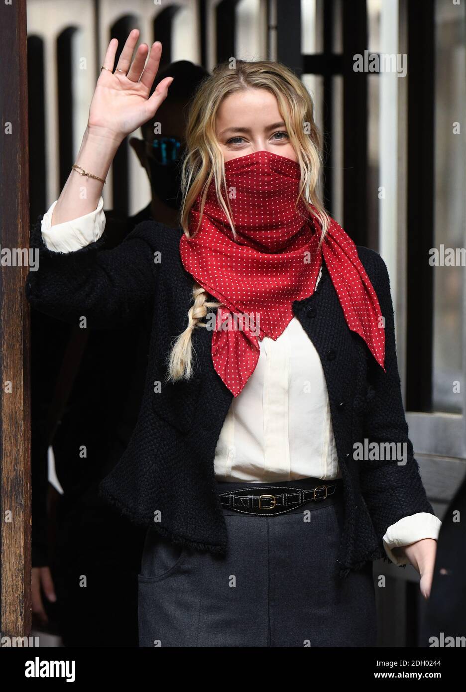 Amber Heard arriving at the High Court in London for the hearing of the ...