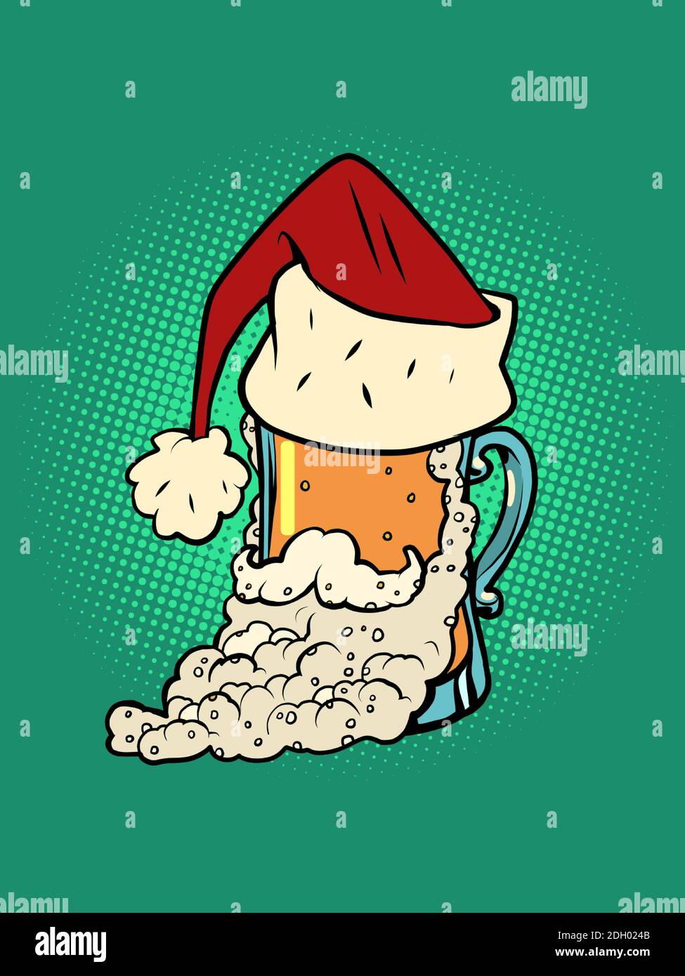 Santa claus bottle Stock Vector Images - Alamy
